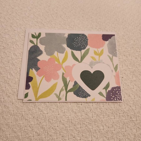 It's Looking Like Spring. A Handmade Note Card That is Blank on the ...