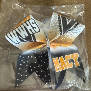 Custom College Cheer Bows Designed in Your Team Colors. Price Listed is ...