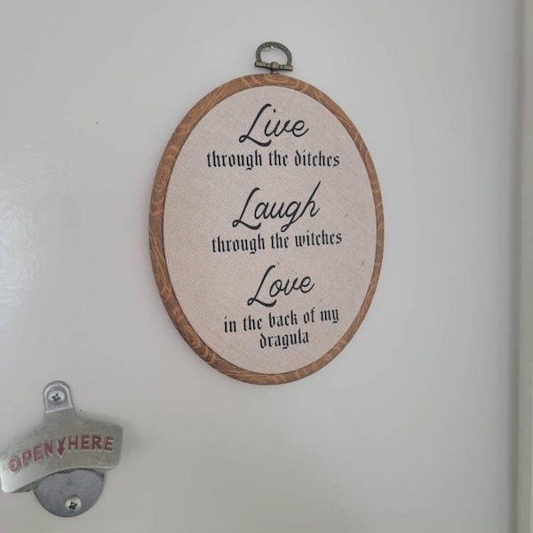 Feminist Embroidery Pattern on Fabric Wall Art Funny Saying Embroidery ...