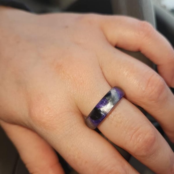 Aroace Ring - Aroace Pride Ring - Aroace Jewelry - Aroace Sunset Pride ...