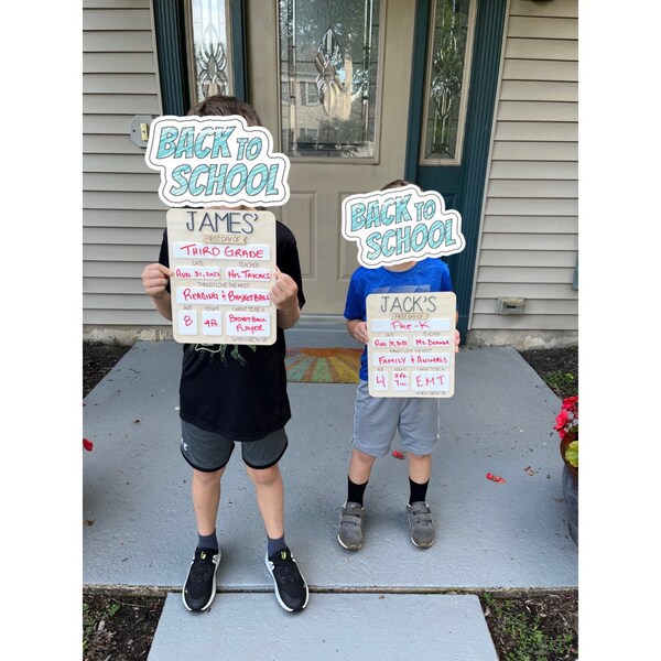 Changeable Back to School Sign and Last Day of School Sign ...