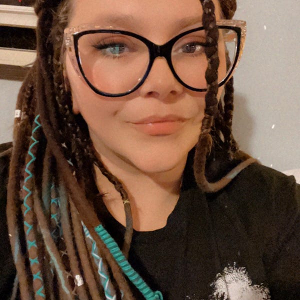 Handmade Wool Dreadlocks, Brown and Blue With Beads (lightweight, Soft ...