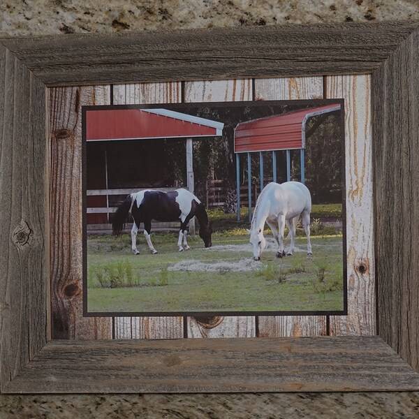 Barnwood Picture Frame - Homestead Narrow 1.5 Inch Flat Rustic ...