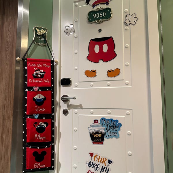 Our 1st Disney Cruise Ship Name Tag Family Magnet - Personalized Disney ...