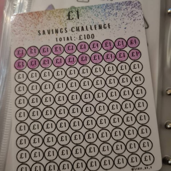 1p Savings Challenge | 1p Savings Tracker | 1p Savings | Budget Tracker ...