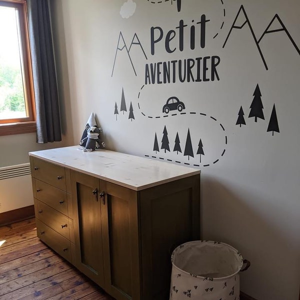 Little Adventurer Decal, Explore Decal Sticker, Mountain Vinyl Decal ...