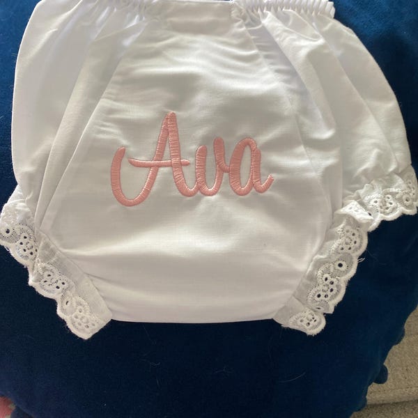 Personalized Baby Bloomer Diaper Cover Personalized Baby Bloomer ...