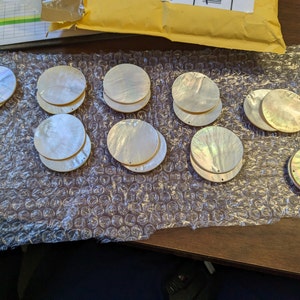 35mm Abalone Shell Coin Focal - Etsy