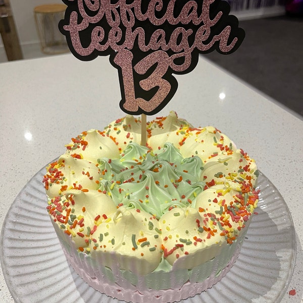Official Teenager 13 SVG, 13th Birthday SVG, Teenager SVG, Cake Topper ...