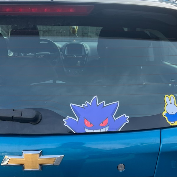 Bluey Peeker - Glossy White Cut Vinyl Car Decal - Multiple Sizes! - Etsy