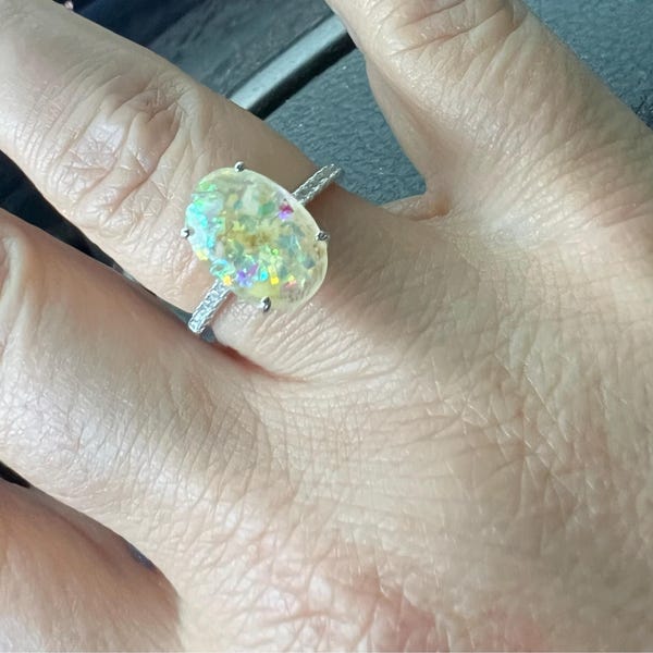 DIY Ashes Ring, Sterling Silver Memorial Jewelry DIY Kit, Cremation ...