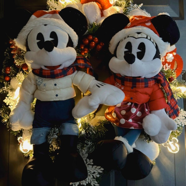 Halloween Mickey & Minnie Werewolf and Cat - Etsy