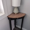 Corner Nightstand With Drawer and Shelf - Floating Nightstand - Etsy