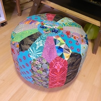 Patchwork Pouf PDF Sewing Pattern Moroccan Ottoman Pattern - Etsy Australia