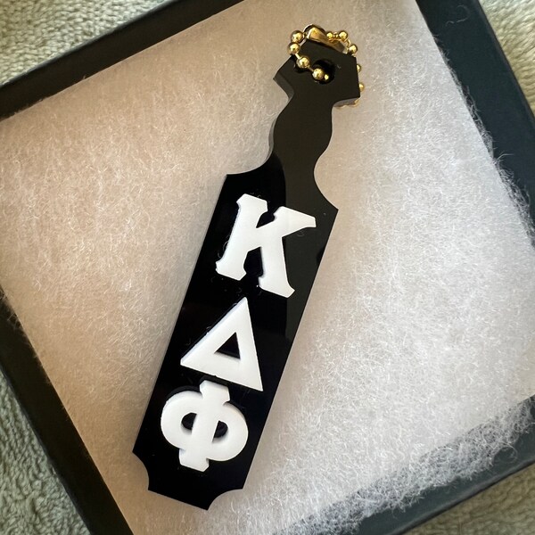 Personalized Clear Acrylic Greek Paddle Keychain 3 Inch Greek Gift ...