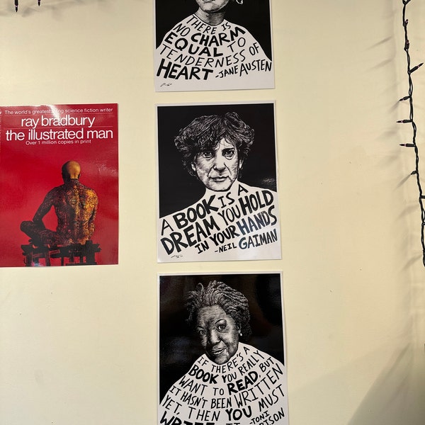 5 Author Quote Posters - High-resolution Digital Files - 40+ Authors ...