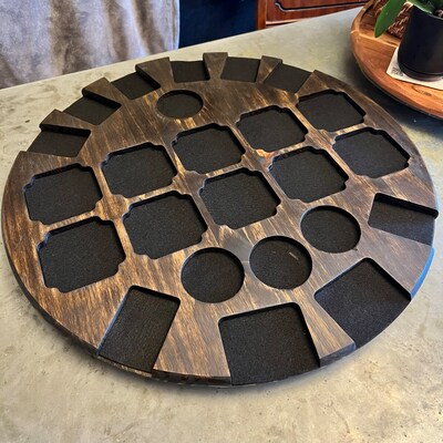 Men's Grooming Shaving Stand for Razors and Brushes, Premium Wood, Dad ...