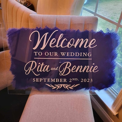 Ceremony Seating Sign Vinyl Decal Sticker, DIY Wedding Decor, Choose a ...