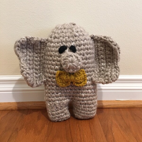 PDF Crochet Pattern for Edgar the Elephant - Amigurumi Elephant Toy - Etsy
