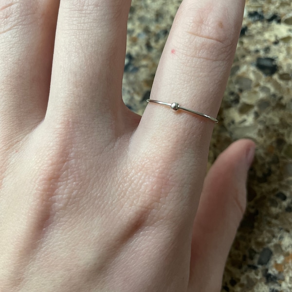 Spinner Ring Sterling Silver Stacking Ring - Etsy