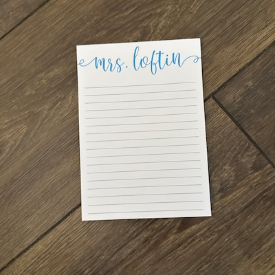 Personalized Notepad, Custom Notepad, Personalized Stationery, Writing ...