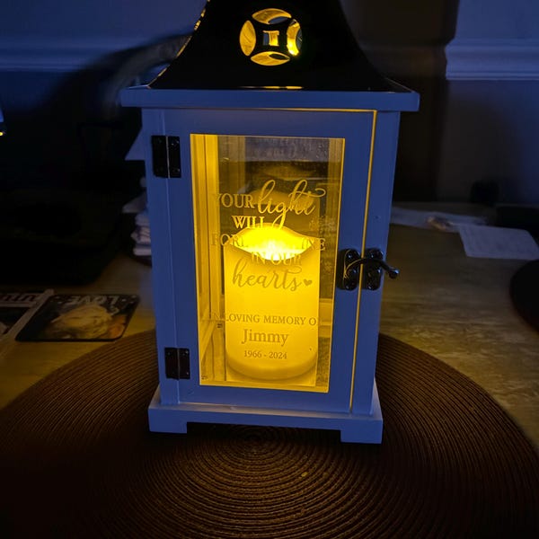 Personalized Memorial Lantern | in Memory of Lantern | in Memory ...