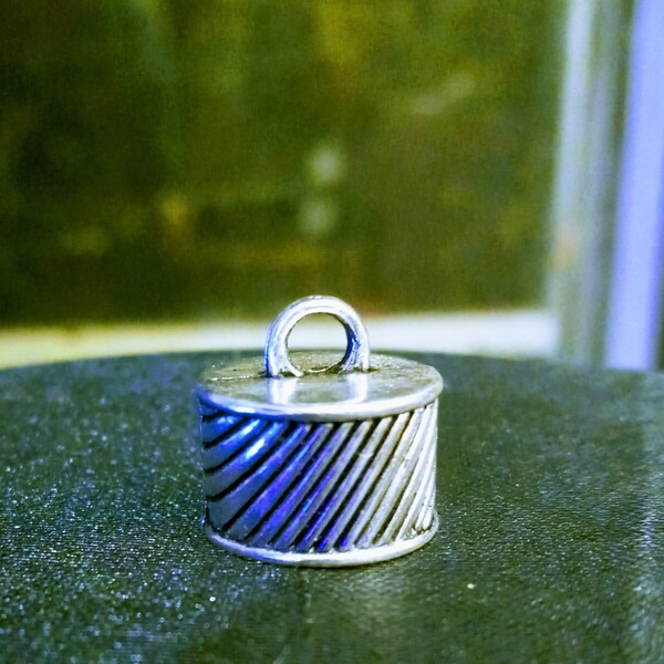 Large End Cap, 14MM Silver Finish Ornate Caps for Leather or Cord, Six ...