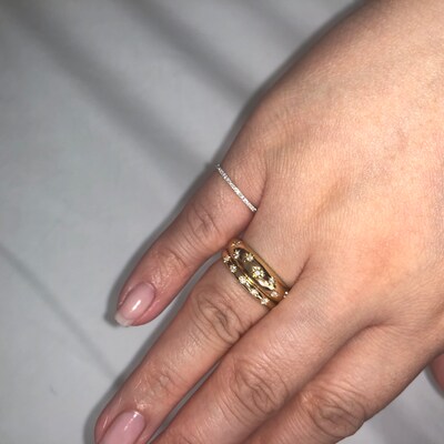 Diamond Ring With Star Setting / 14k Gold Star Setting Polaris Diamond ...