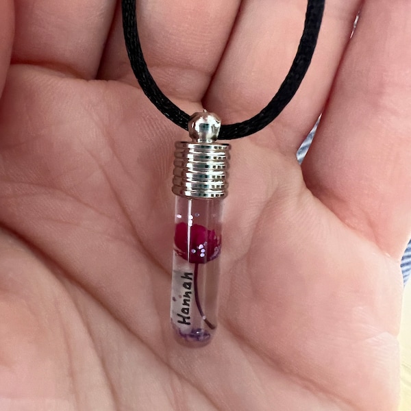 Name on Rice, Partner Necklace, Personalized Gift, Gift for Women, Name ...