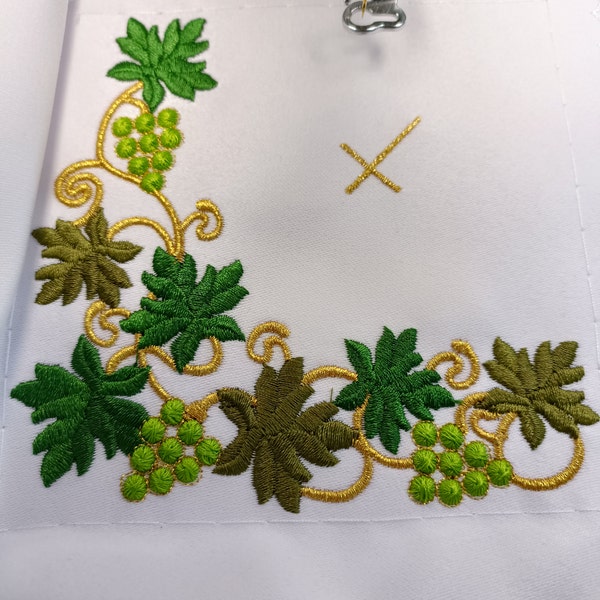 Grape Corners Machine Embroidery Designs - 6 Sizes - Etsy