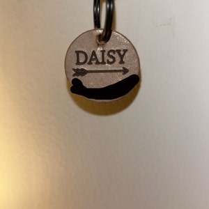 Quiet Dog Tag, Leather Dog Tag, Personalized Leather Dog Tag, Pet ...