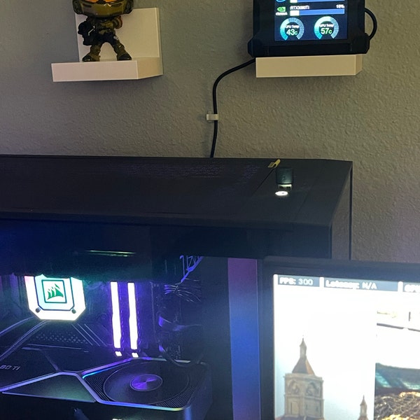 New Full Enclosure USB Programmed Mcu 1.3" Oled Screen & 3D Printed Case Desktop Computer Custom ...