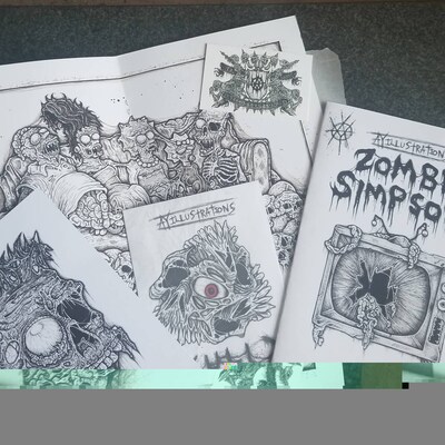 ALIEN Art Book /xenomorph Horror Art Zine by Ayillustrations - Etsy