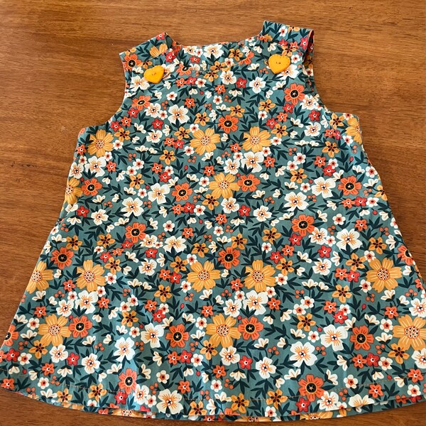 Girls Classic A-line Dress/jumper PDF Sewing Pattern. Ruffle Hem ...