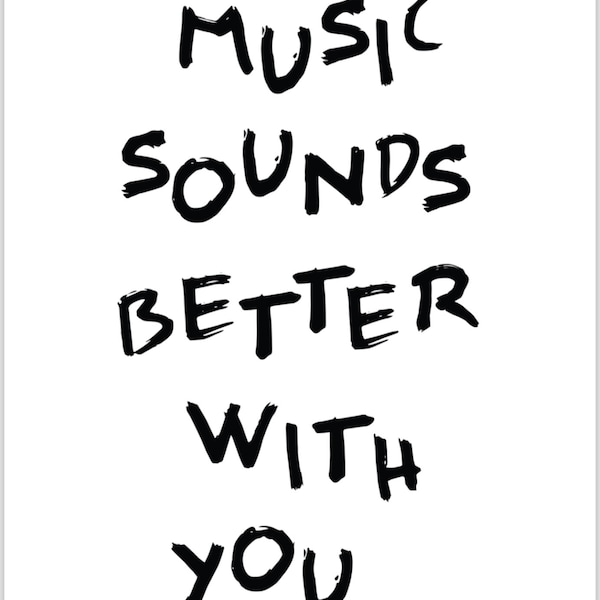 House Music Wall Art Poster Typography House Music Rave Decor for House ...