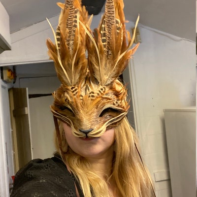 Luxury Brown Rabbit Mask Unisex Animal Mask Woodland Mask - Etsy UK