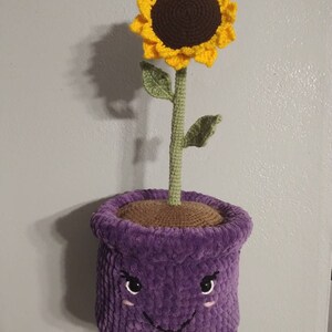Crochet Sunflower in a Pot PATTERN Amigurumi Crochet - Etsy