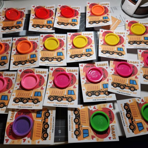 Play Dough Christmas Gift Card Printable Class Holiday Gifts Non-candy ...