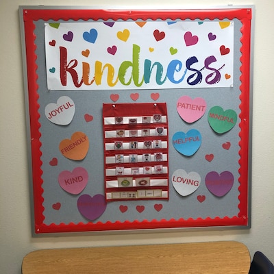 Sweethearts Bulletin Board Kindness Classroom Bulletin Board Layered ...