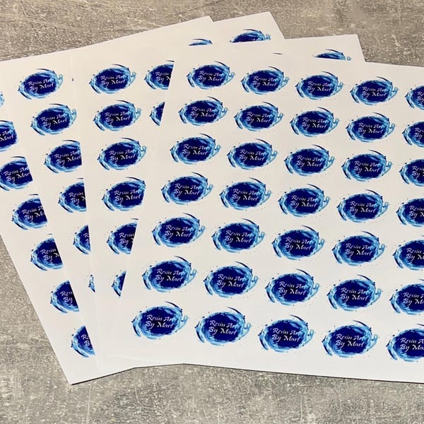 Circular 37mm Stickers, A4 Sheets, Matte Finish, Logo Stickers ...