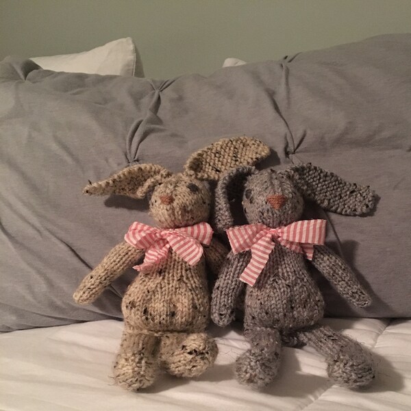Mini Animal Stuffies Knitting Pattern Small Teddy Bear, Bunny Rabbit ...