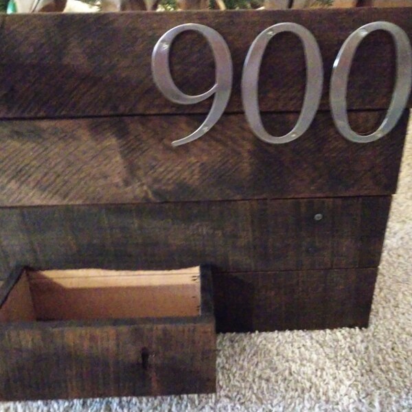Rustic Magazine Holder / Organizer Made Out of Reclaimed Wood Home ...
