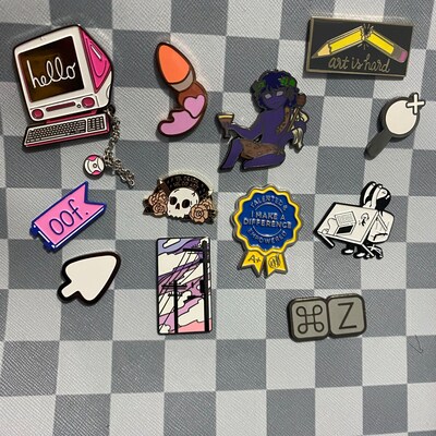 Apple Imac Pick Your Color Enamel Pin With Mouse on Chain - Etsy