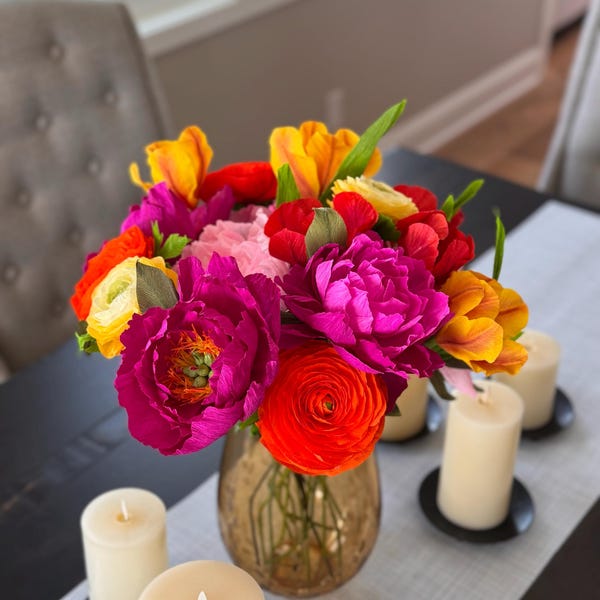 Flower Arrangements/ Anniversary Gifts/ Bothday Gift/ Home Decor/ Table ...
