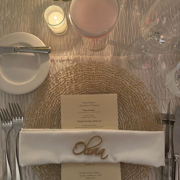 Wedding Place Cards Table Decor Laser Cut Names Personalized Place ...