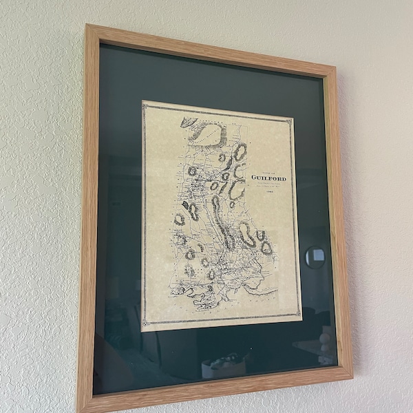 Handmade Solid Oak Wood Picture Frame | Gallery Style, Spline ...