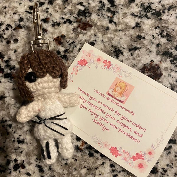 Mini Crochet Doll Keychain Pattern English PDF - Etsy