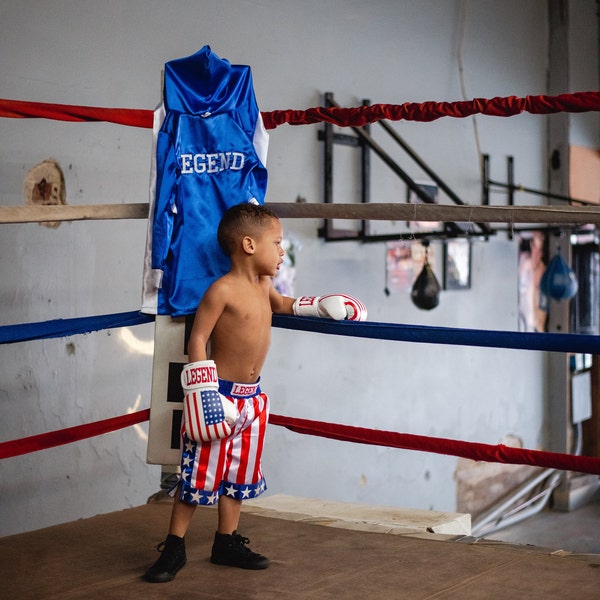 Kids Boxing Fighter Set: Robe, Shorts, Gloves (sizes 2T, 3T, 4T, 5T) - Etsy