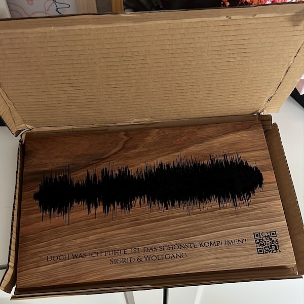 Soundwave Art, Extra Large Wall Art, Voice Recording Gift on Wood - Etsy