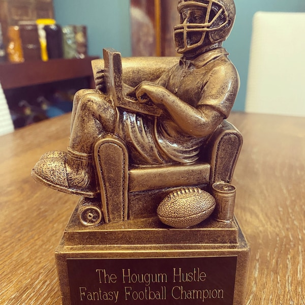Fantasy Football Armchair Quarterback Trophy/award Free Engraving!!! - Etsy